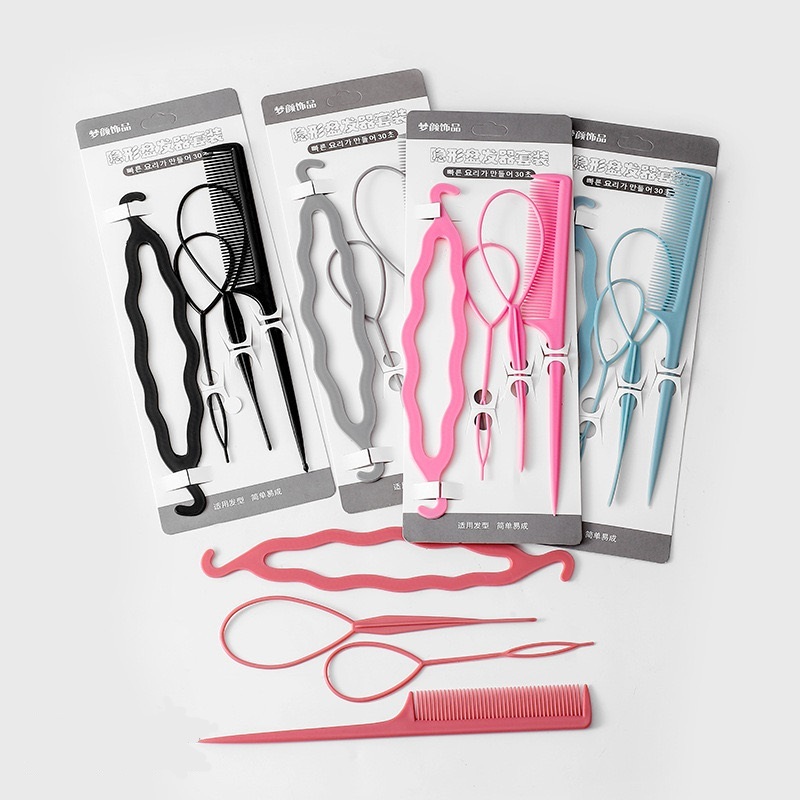 4in1 DIY Hair Braiding Design Tool Set Tie Hair Braids Plate Hair ...