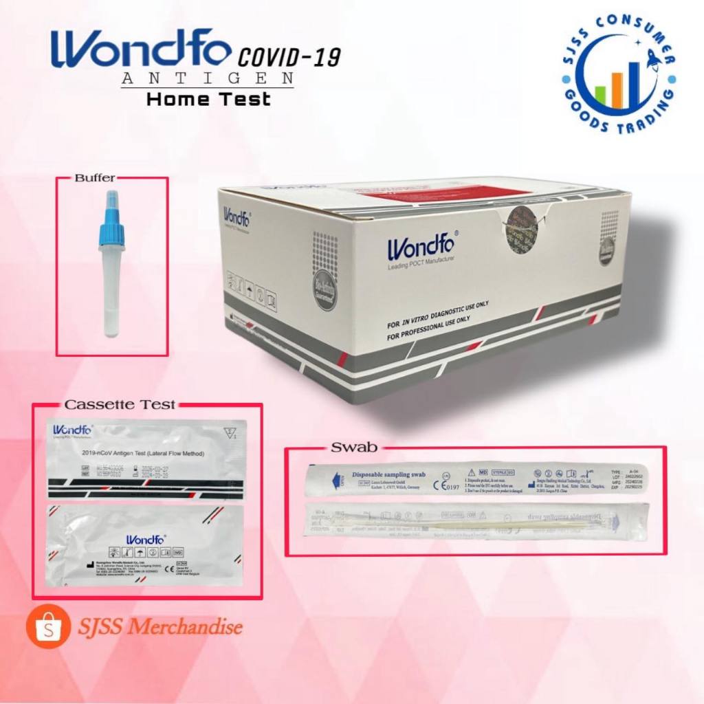 Wondfo Antigen Home Test - Box of 10 or 20 Test Kits (Family Antigen ...