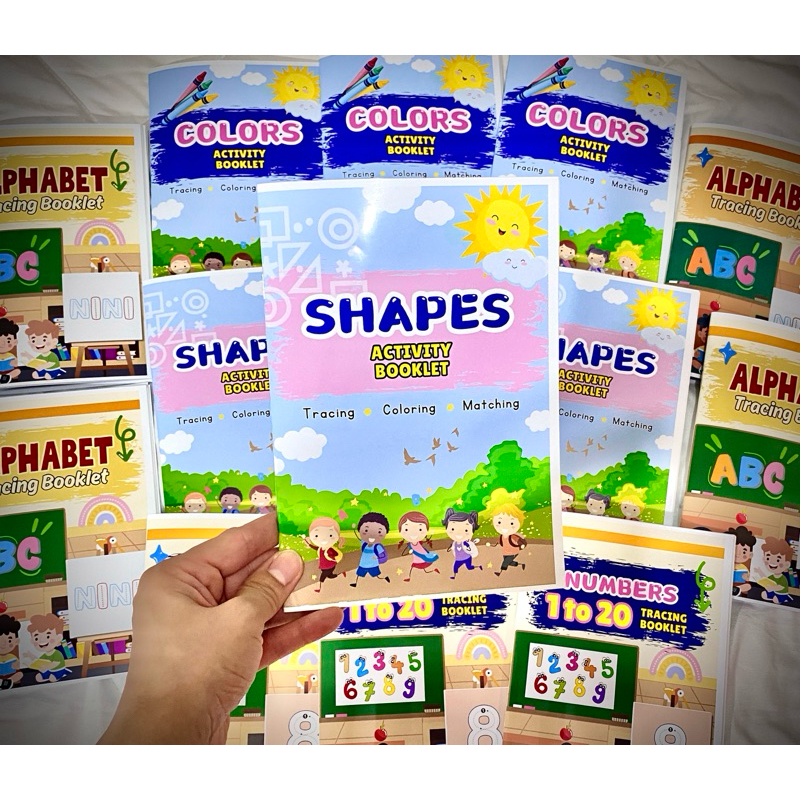 Coloring Tracing Booklet for Kids Alphabet Colors Shapes Photo Paper ...