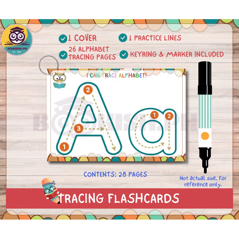 Write & Wipe Laminated Tracing Flashcards for Kids | Shopee Philippines