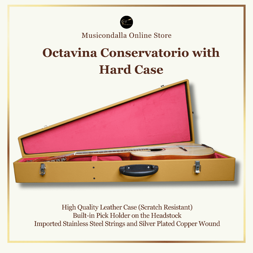 Octavina Conservatorio with Hard Case and Built-in Pick Holder | Shopee ...