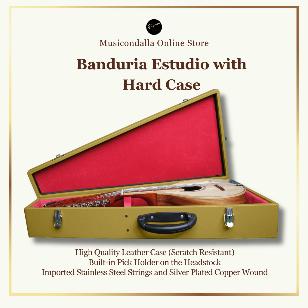 Banduria Estudio with Hard Case and Built-in Pick Holder | Shopee ...