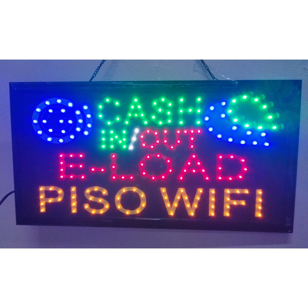 GCASH ELOAD PISO WIFI LED DISPLAY BOARD SIGNAGE LED LIGHT ENERGY SAVING ...