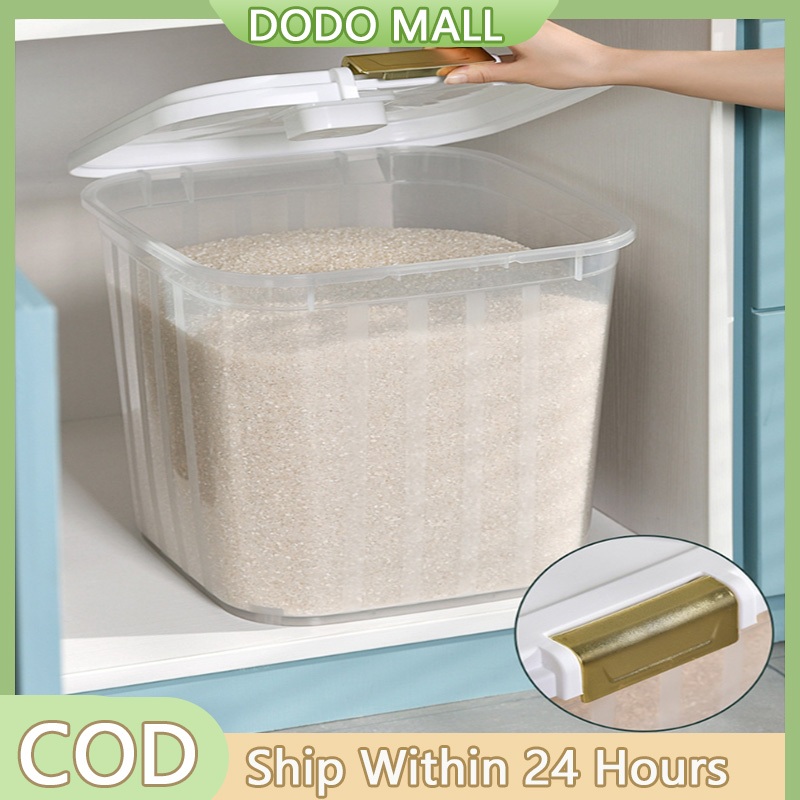 Large Capacity Rice Storage Box 25 Kg Rice Dispenser Sealed Food ...