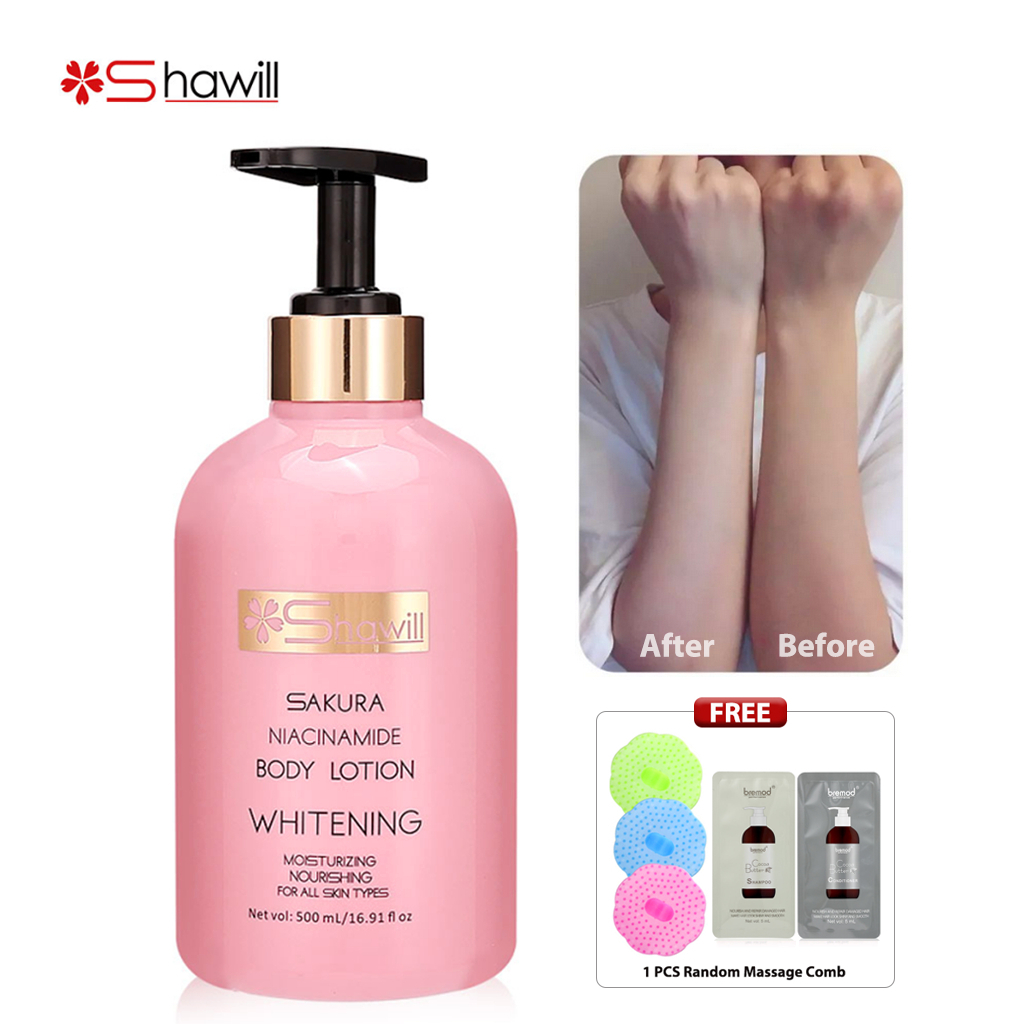 Shawill Sakura Niacinamide Body Lotion Hand and Body Moisturizer for Extra Dry Skin S8004 ...