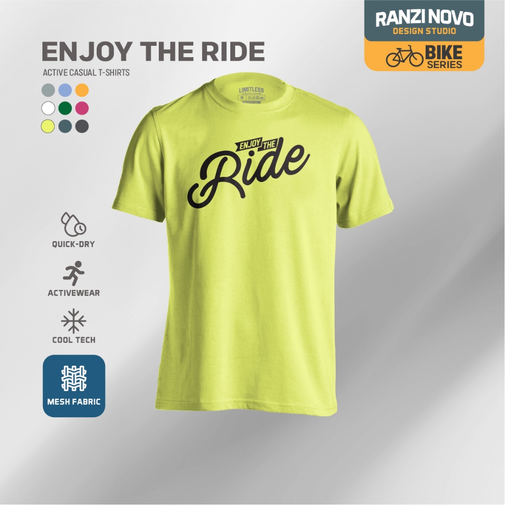 Enjoy The Ride - Bike Drifit Shirt Men's Activewear T-Shirt Cycling ...