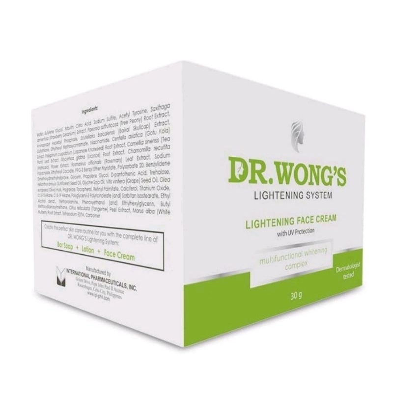 Dr. Wong's Lightening Face Cream 30g | Shopee Philippines