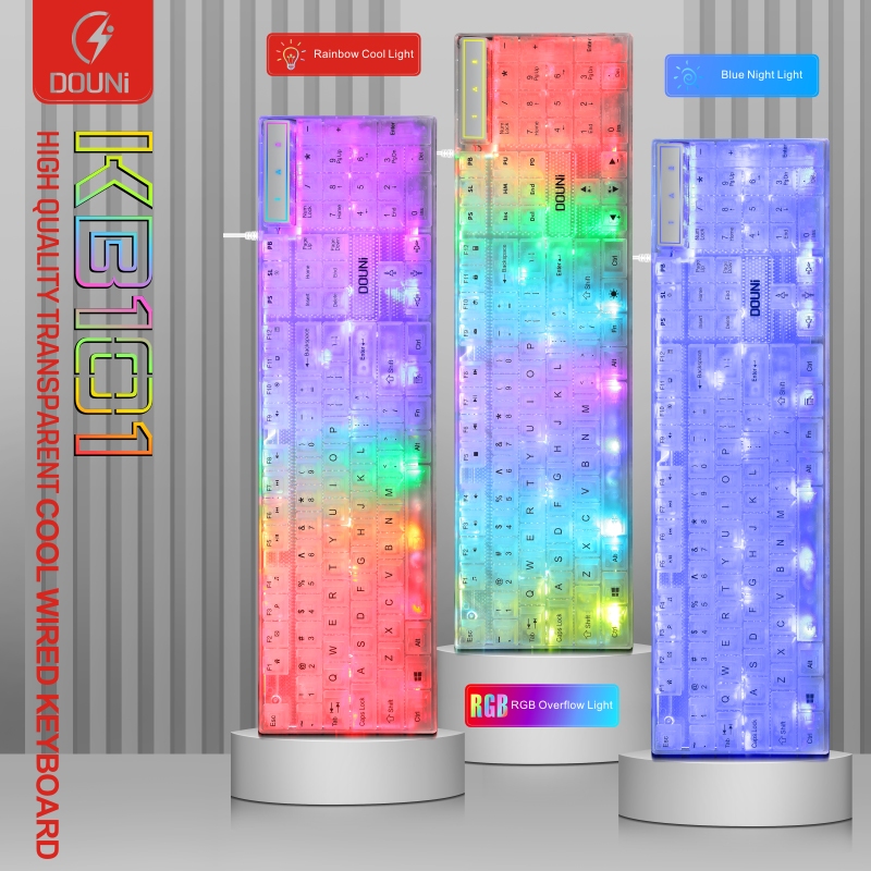 TRANsparent cool wired keyboard with backlight modes | Shopee Philippines