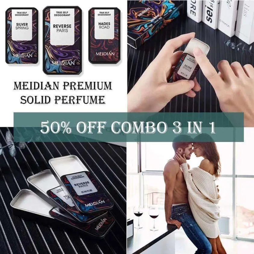 3 Sets Perfume for Men Original Classy MEIDIAN Dried Solid Balm ...
