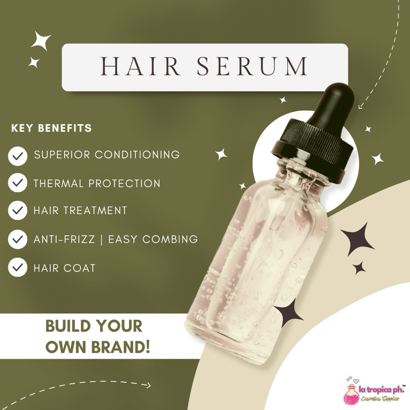 HAIR SERUM (NO LABEL, GENERIC PACKAGING 10ml) | Shopee Philippines