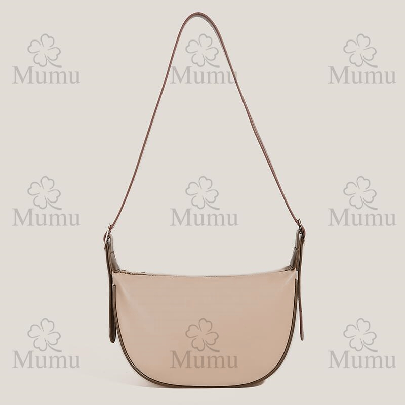 Mumu M235 High Quality Casual Leather Women Dumpling Bag Crescent Moon ...