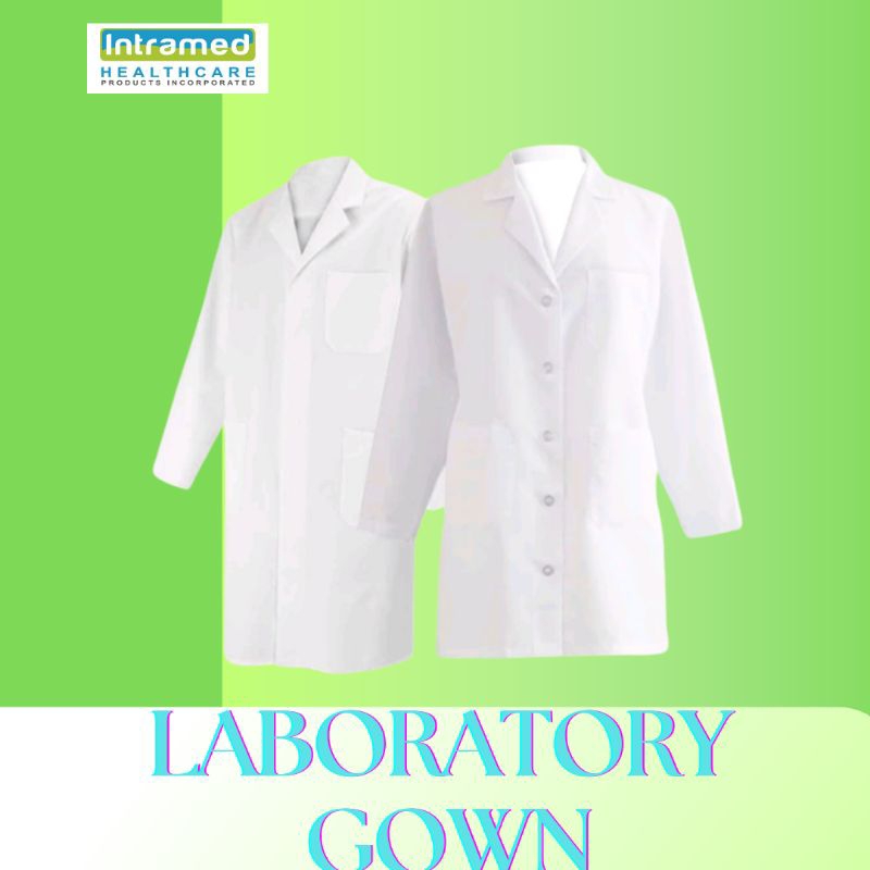 Laboratory Gown White 3/4 Sleeves (SMALL, MED, LARGE SIZE) | Shopee ...