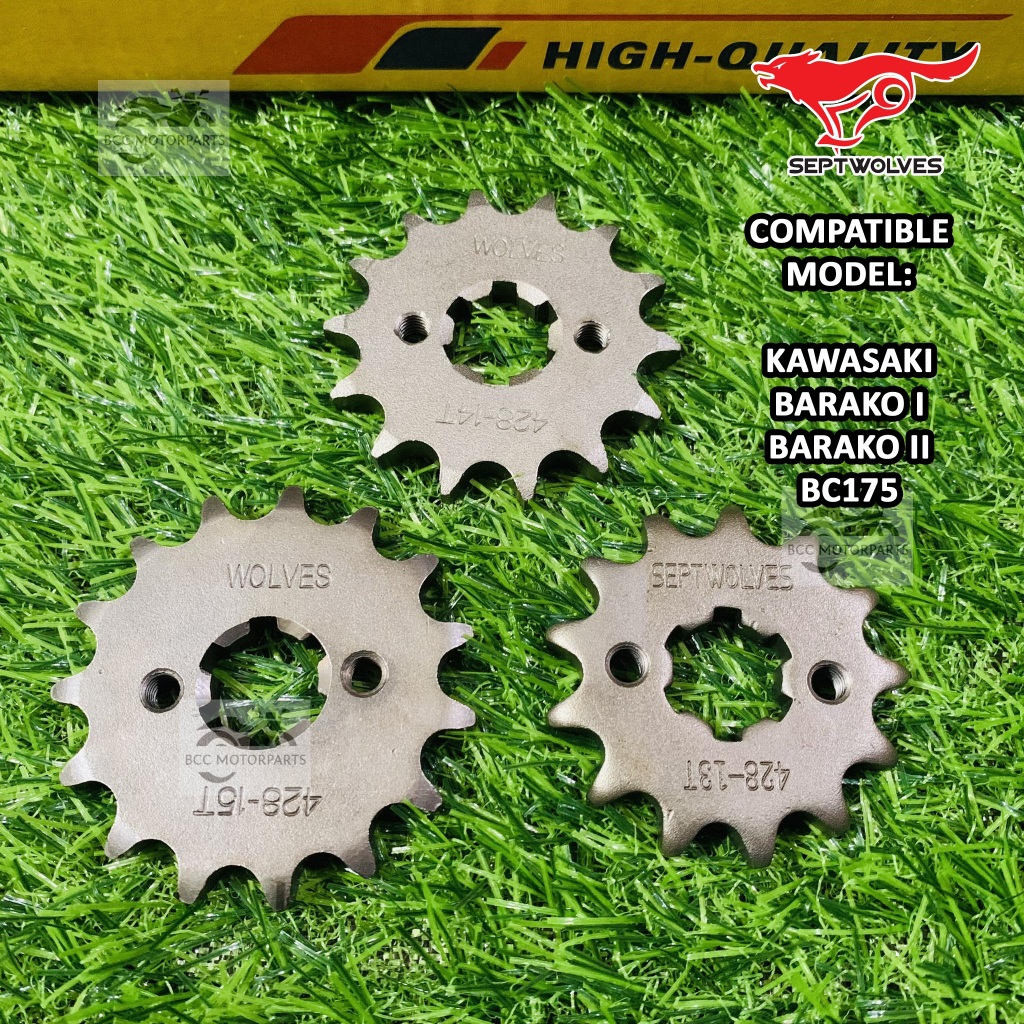 428 Engine Sprocket Kawasaki Barako 175 - 13T/14T/15T/16T | Shopee Philippines