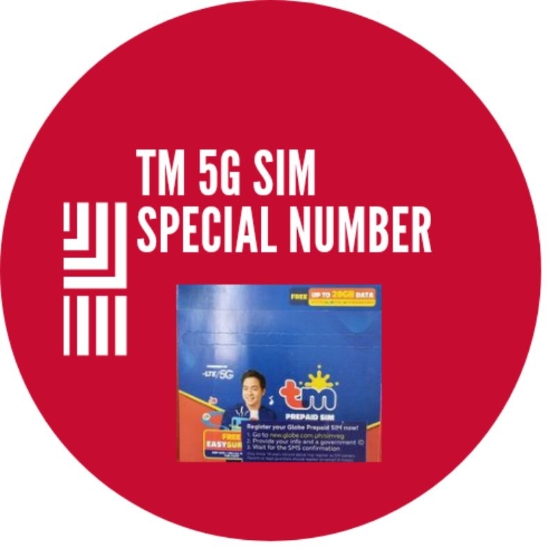 TM sim special numbers 5G LTE | Shopee Philippines