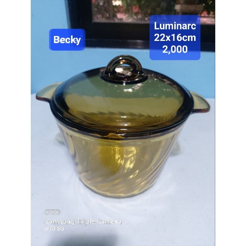 Luminarc Glass Cookware 22x16 (Becky) | Shopee Philippines
