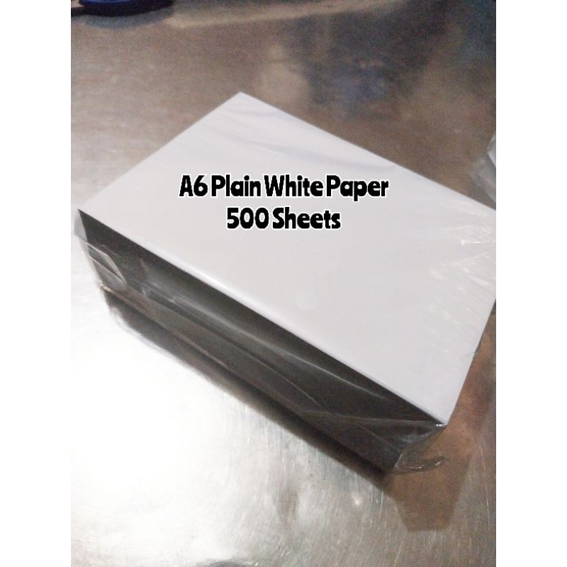 A6 Precut Bond Paper Plain White Waybill Paper 500 Sheets | Shopee ...
