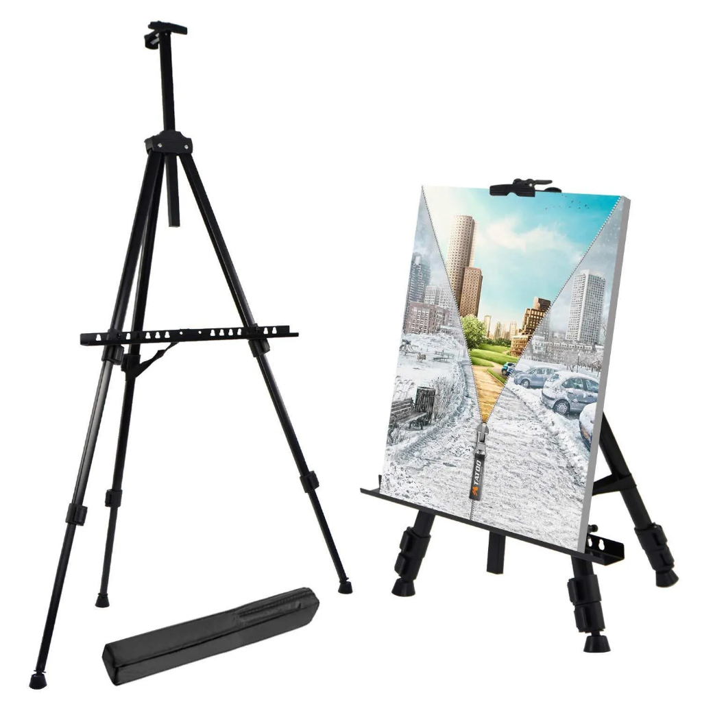 Aluminum Easel Stand Folding Telescopic Display /Painting Display Stand ...