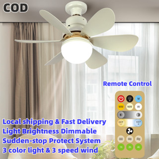 [Remote control]Celling light Invisible Ceiling Fan With Light Bedroom ...
