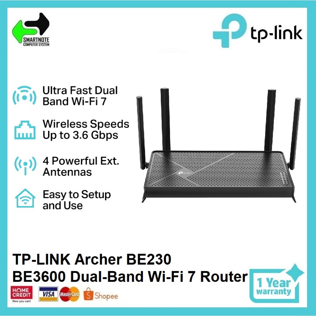 TP-LINK Archer BE230 BE3600 Dual-Band Wi-Fi 7 Router | Shopee Philippines