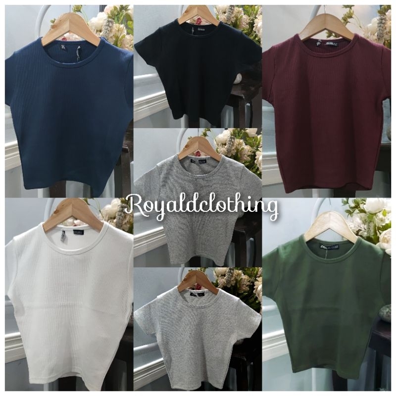 ZR Basic Crop Top/blouse earth color (MID-THICK/THICK) for Ladies/Women ...