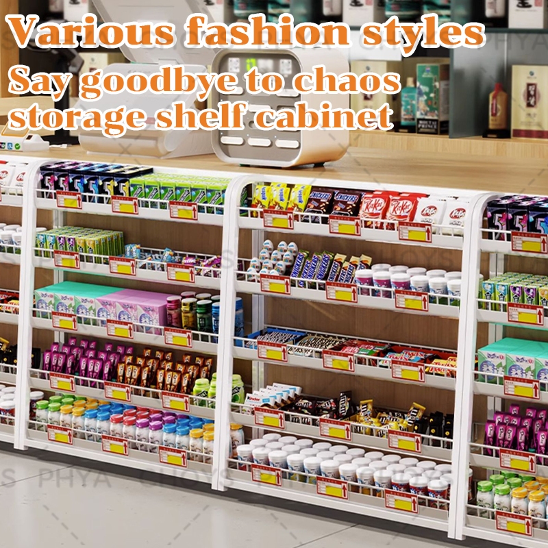 【Free label paper】Supermarket label rack Convenience store shelves ...