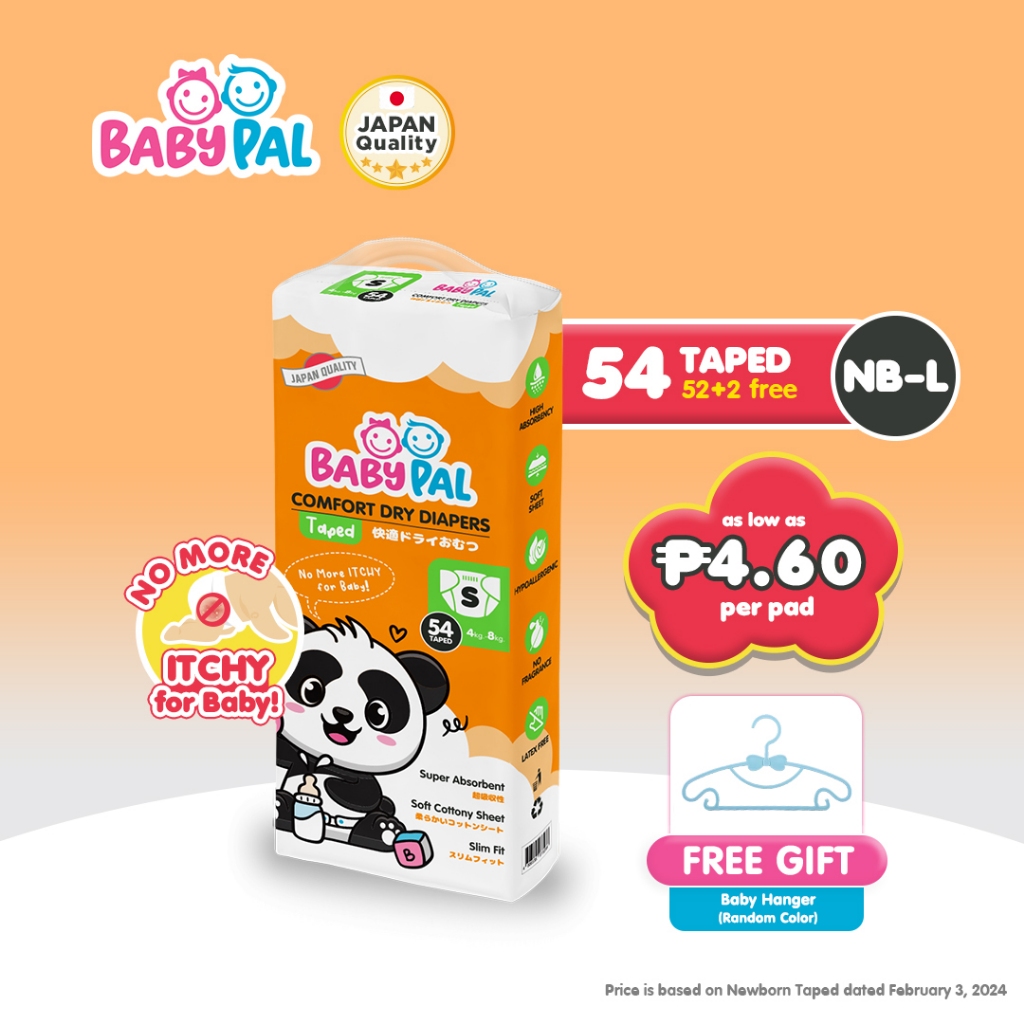 BabyPal Comfort Dry Diaper for Baby Taped Newborn to Large Pack of 1 ...