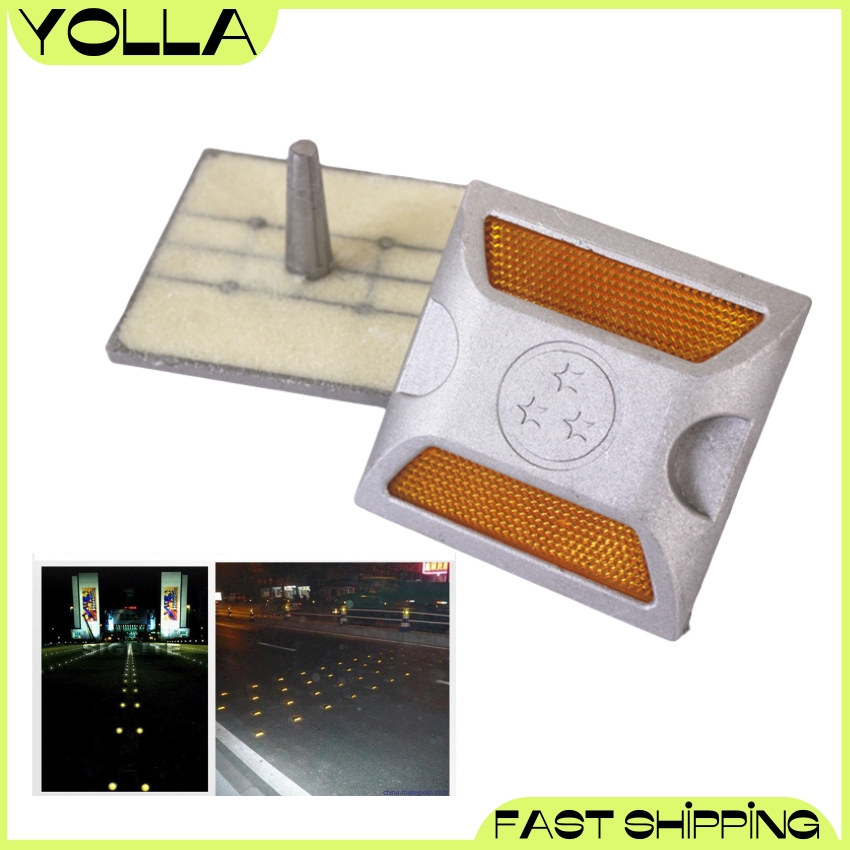 10x10cm Super Reflective Aluminum Road Reflector For Transportation ...