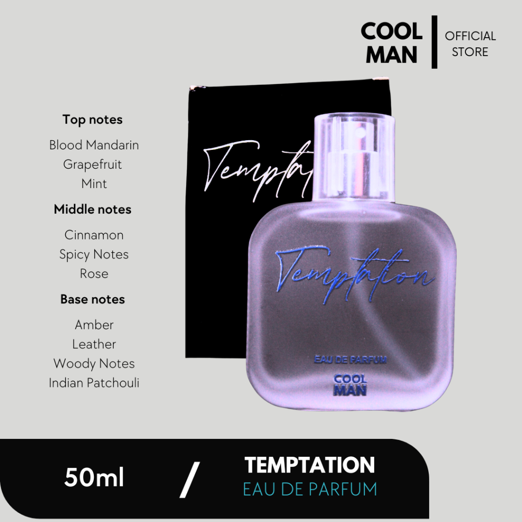 TEMPTATION Perfume Scent for Men EAU DE PARFUM | CoolMan | Shopee ...
