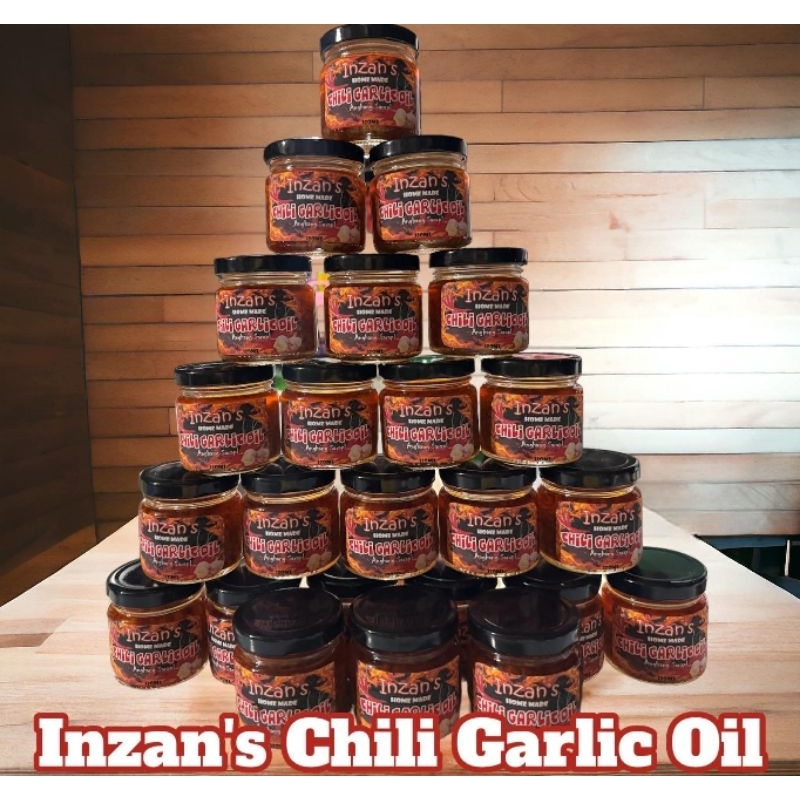 Inzan's Homemade Chili Garlic Oil 120g Bottle | Shopee Philippines