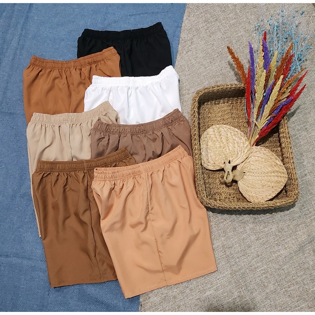 TASLAN SHORTS PLAIN 3 FOR 100 | Shopee Philippines