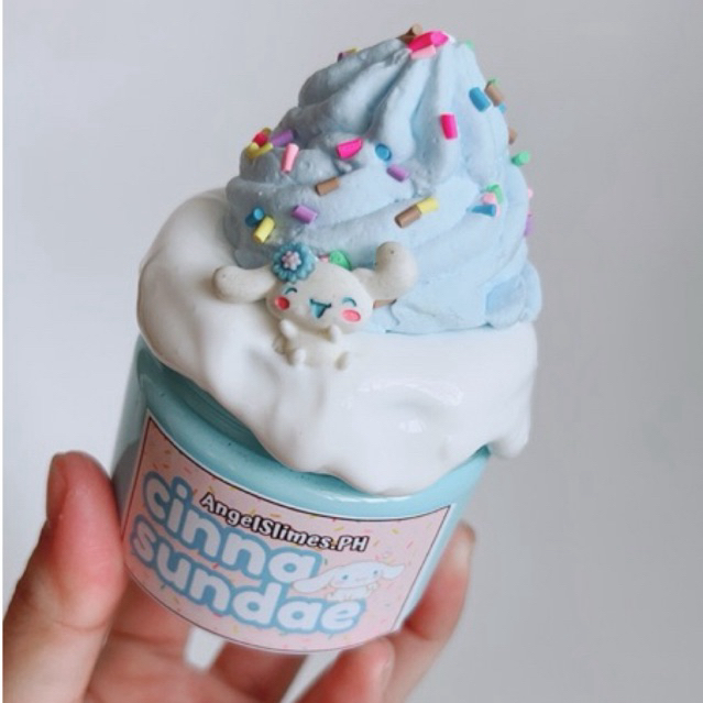 Cinnamoroll Sundae Sanrio Cute Kawaii Scented Slime Toy for Kids Fun ...