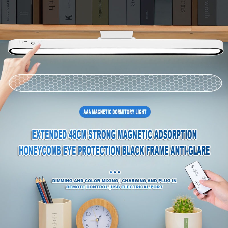 Magnetic Remote control Desk Lamp Rechargeable Table Lamp Led Reading ...