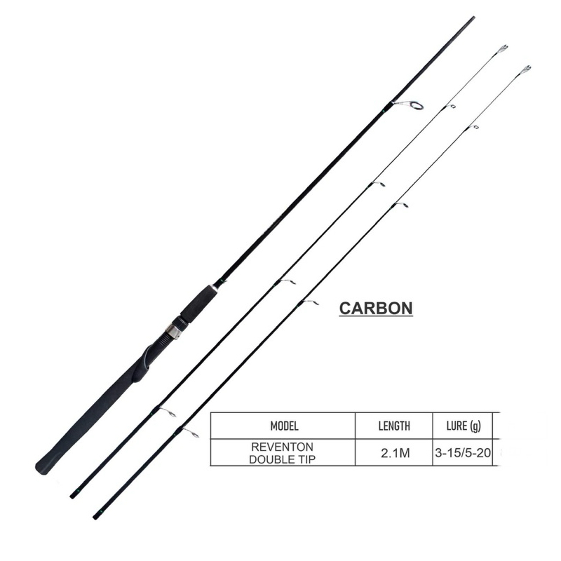 OCEAN KING REVENTON 210 DUOBLE TIP FISHING ROD SPINNING ROD | Shopee ...