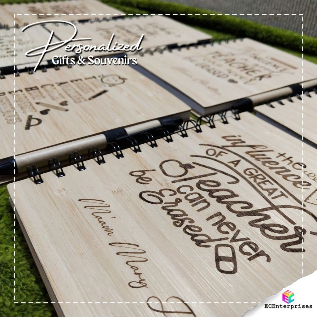 Personalized Bamboo Notebook | INCLUDES Name Engraving | Laser Engraved ...