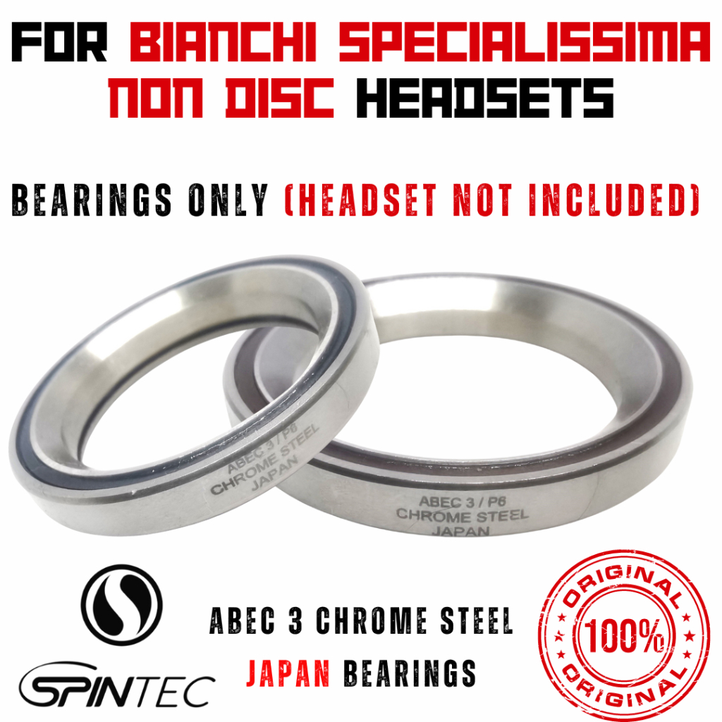 BIANCHI SPECIALISSIMA NON DISC Headset Chrome Steel JAPAN Bearings frm ...