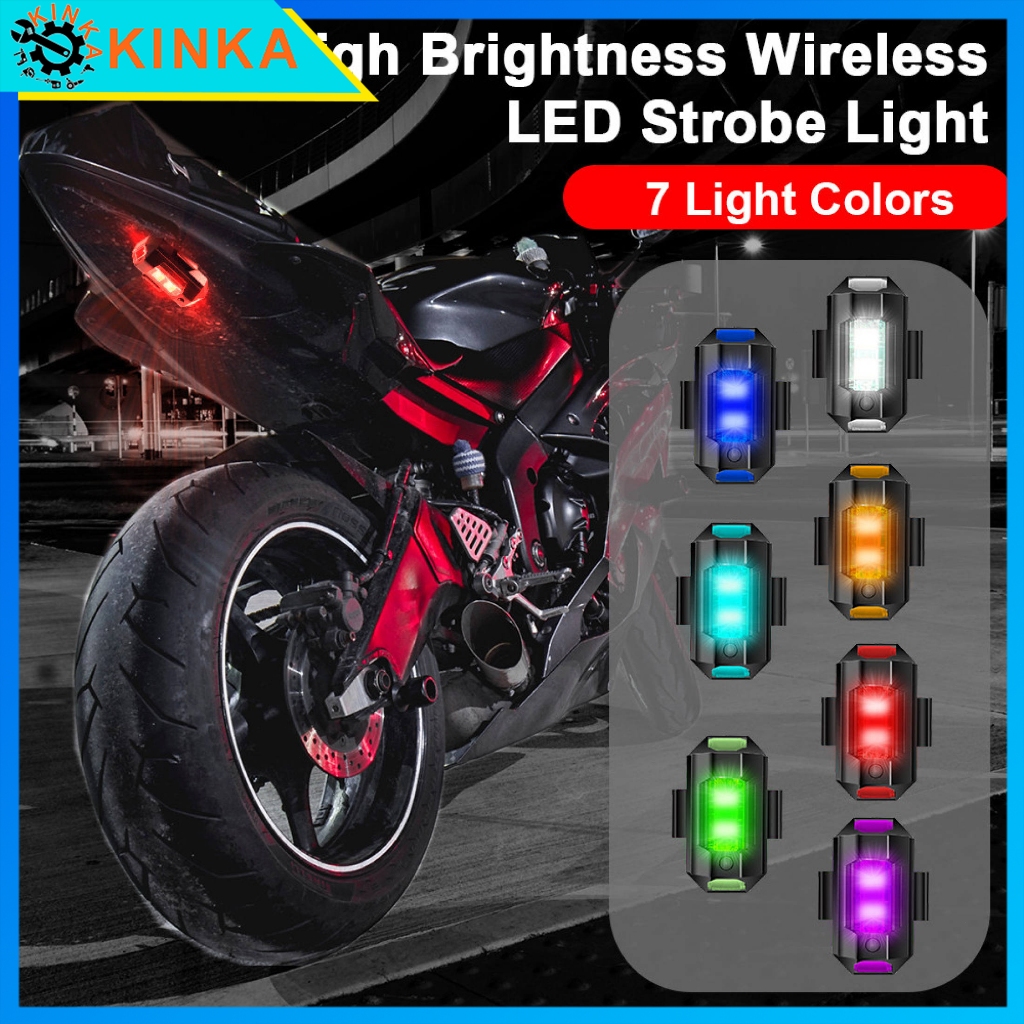 7color usb Bike Tail Light rechargeable LED flash motorcycle warning ...