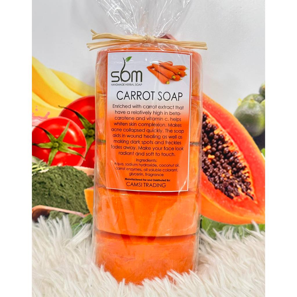 Carrot Soap Sbm Handmade Herbal Soap Shopee Philippines