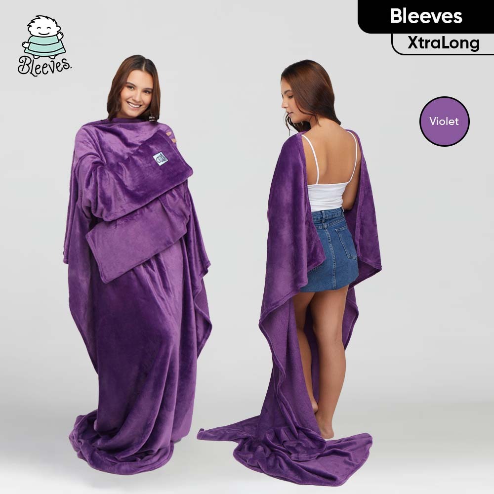 Bleeves® | Violet Bleeves XtraLong Wearable Blanket for Men and Women ...