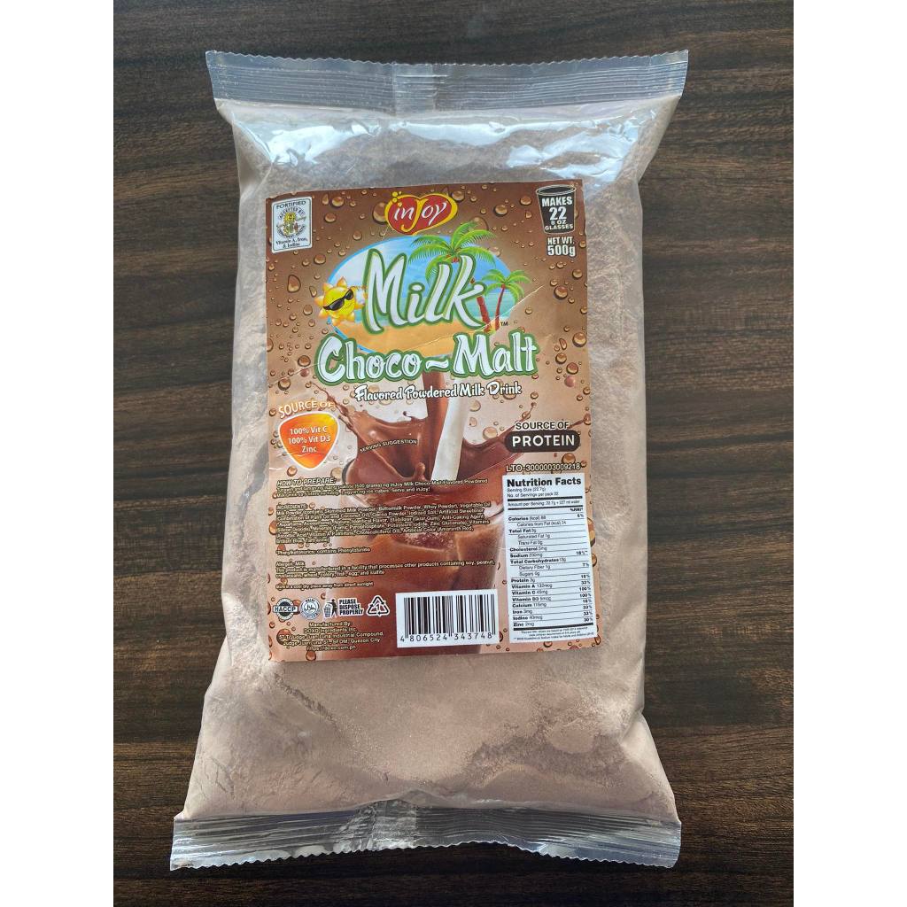 Injoy Choco Malt Flavored Powdered Milk Drink 500g | Shopee Philippines