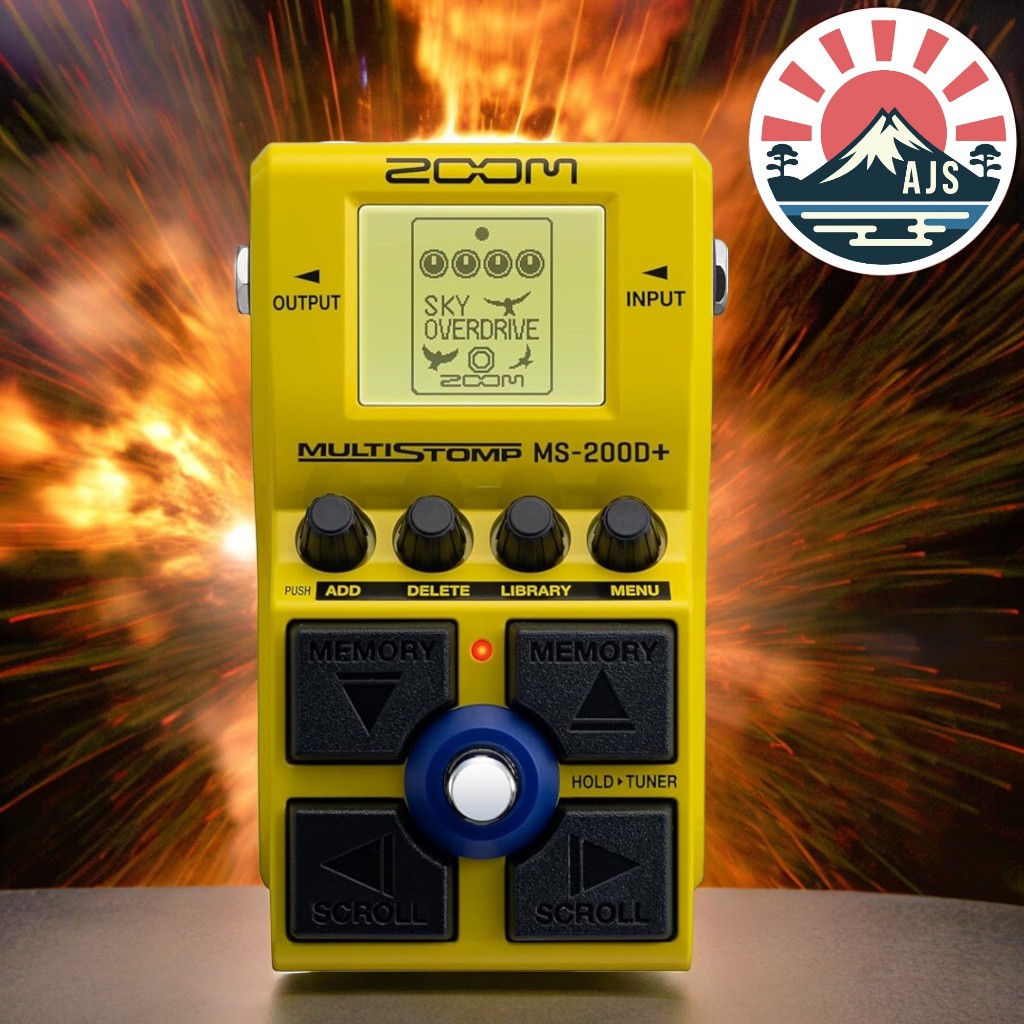 ZOOM Multi Stomp Box with 200 Drive Sounds released in 2024 MS-200D ...