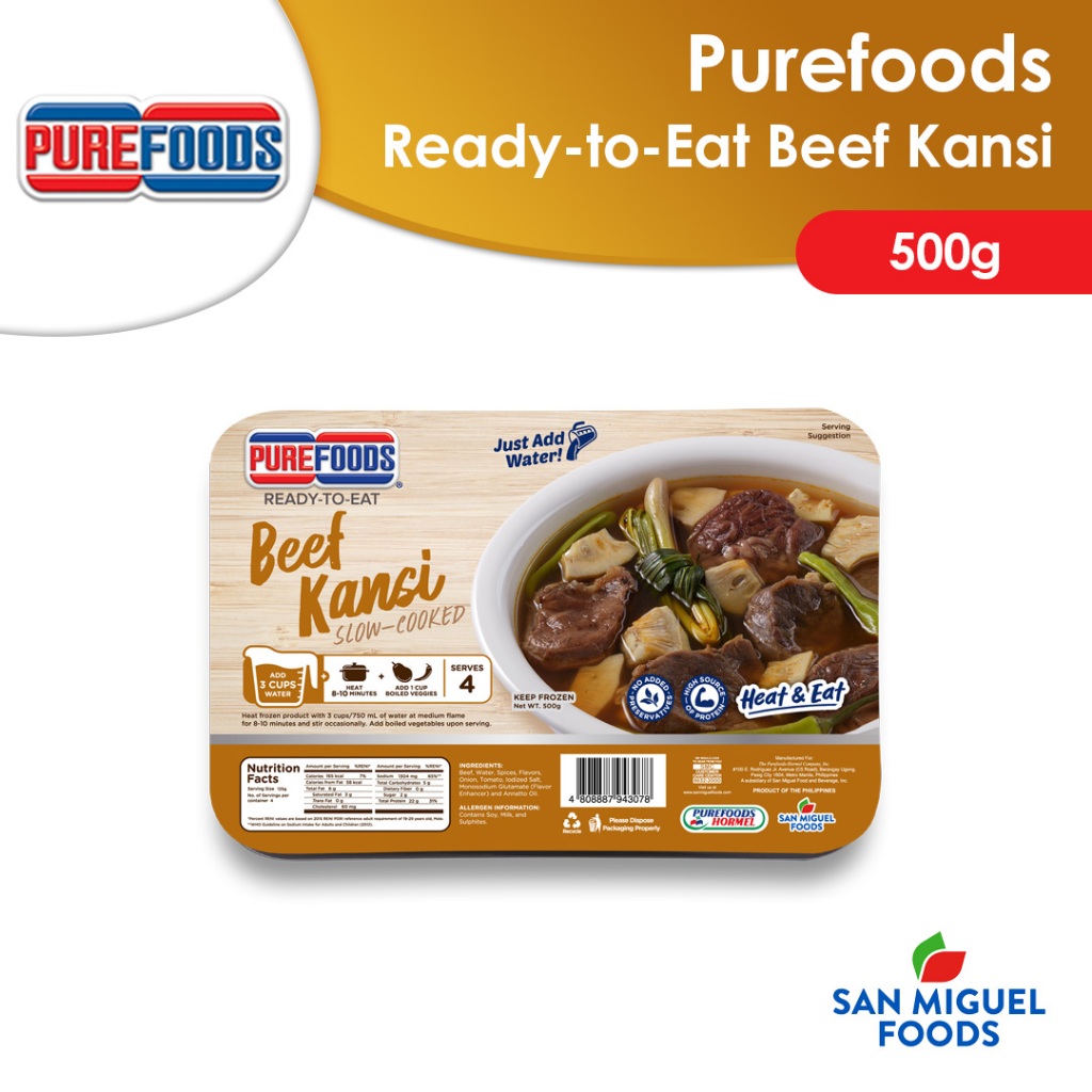 Purefoods Ready to Eat Beef Kansi 500G | Shopee Philippines