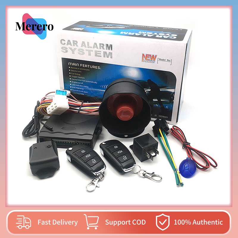 Car Alarm Systems Auto Remote Central Kit with Remote Control Door Lock ...