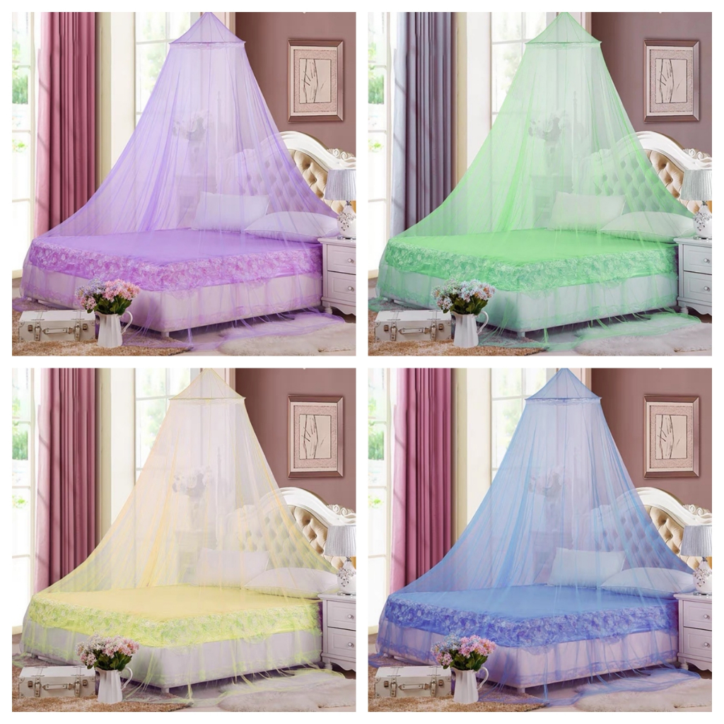 Nylon Mosquito Net Kulambo Mosquitero (size 2m) Unisex Moskitero Round ...