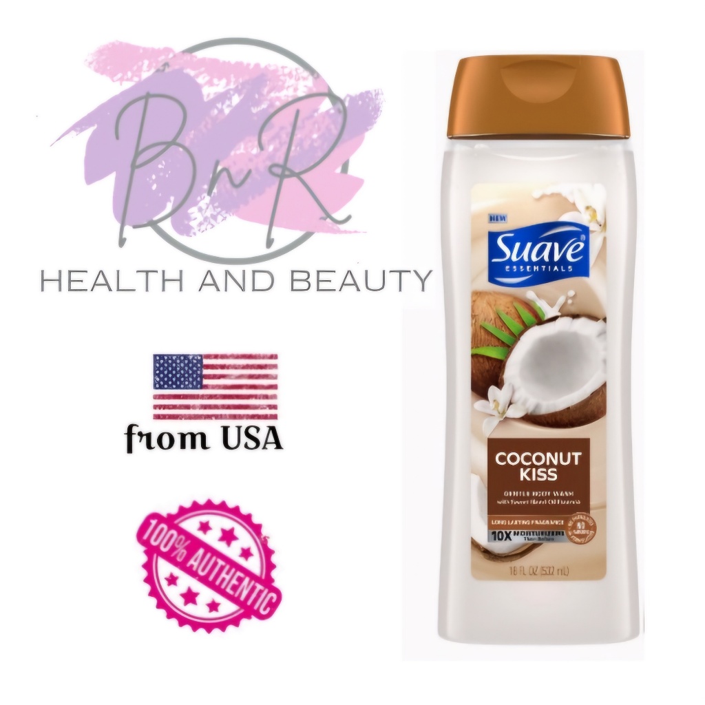 Suave Moisturizing Body Wash, Coconut Kiss with Vitamin E and Aloe ...