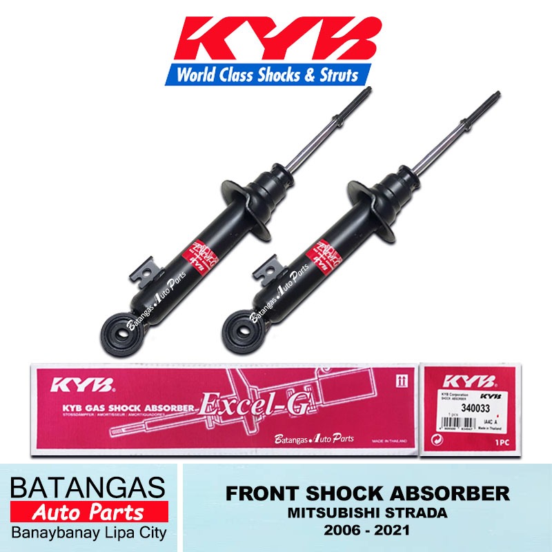 KYB FRONT SHOCK ABSORBER MITSUBISHI STRADA 2006-2021 1PAIR MADE IN ...