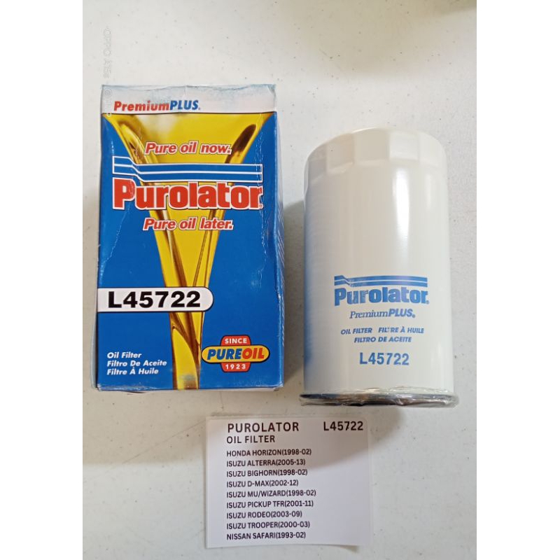 OIL FILTER FOR HONDA HORIZON ISUZU ALTERA BIGHORN D-MAX MU/WIZARD ...