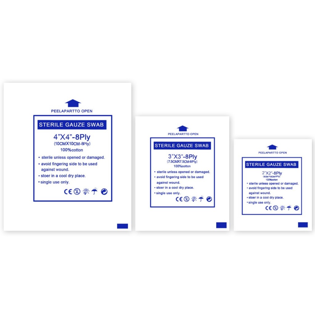 Sterile Gauze Pad / Gauze Swab / Gauze Sponge First Aid Medical ...