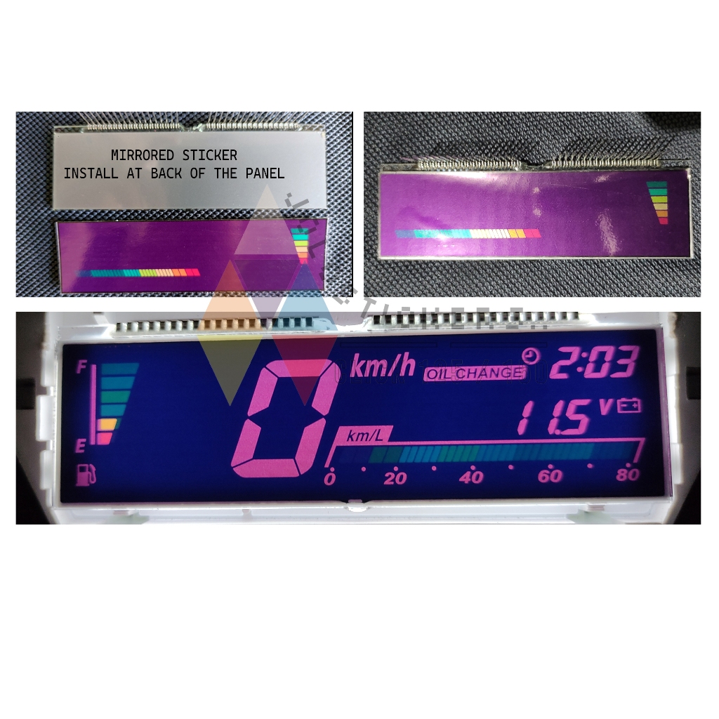 Honda Click 125 V2, V3, Click 150 V2 & 160 Colored Panel Sticker ...