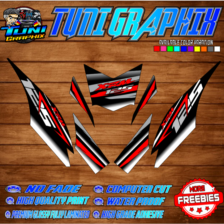 Honda Xrm 125 Trinity Camo Latest Decals w/ freebies | Shopee Philippines