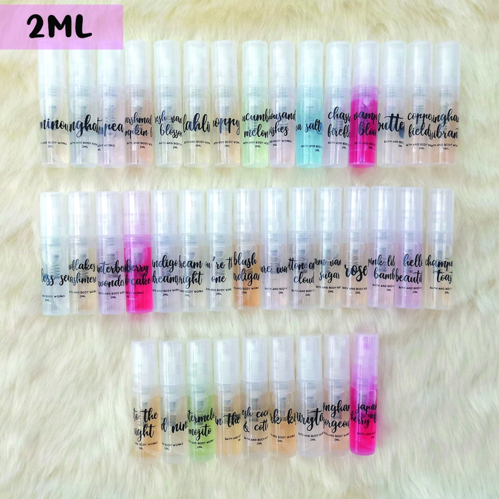 BATH AND BODY WORKS DECANT/TAKAL PERFUMES 2ml | 3ml | 5ml | 10ml Part 1 ...